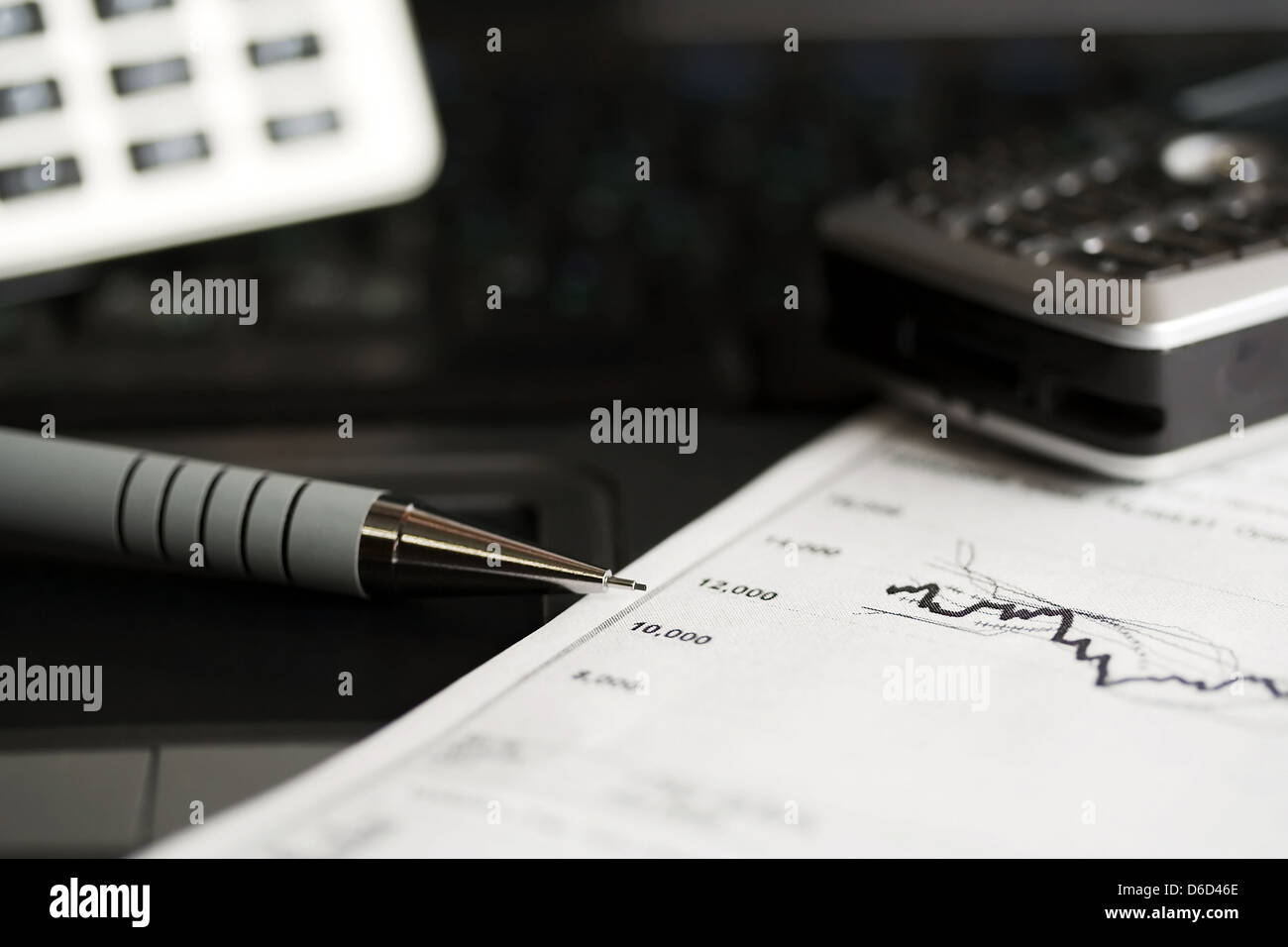Stock market reports analysis Stock Photo - Alamy