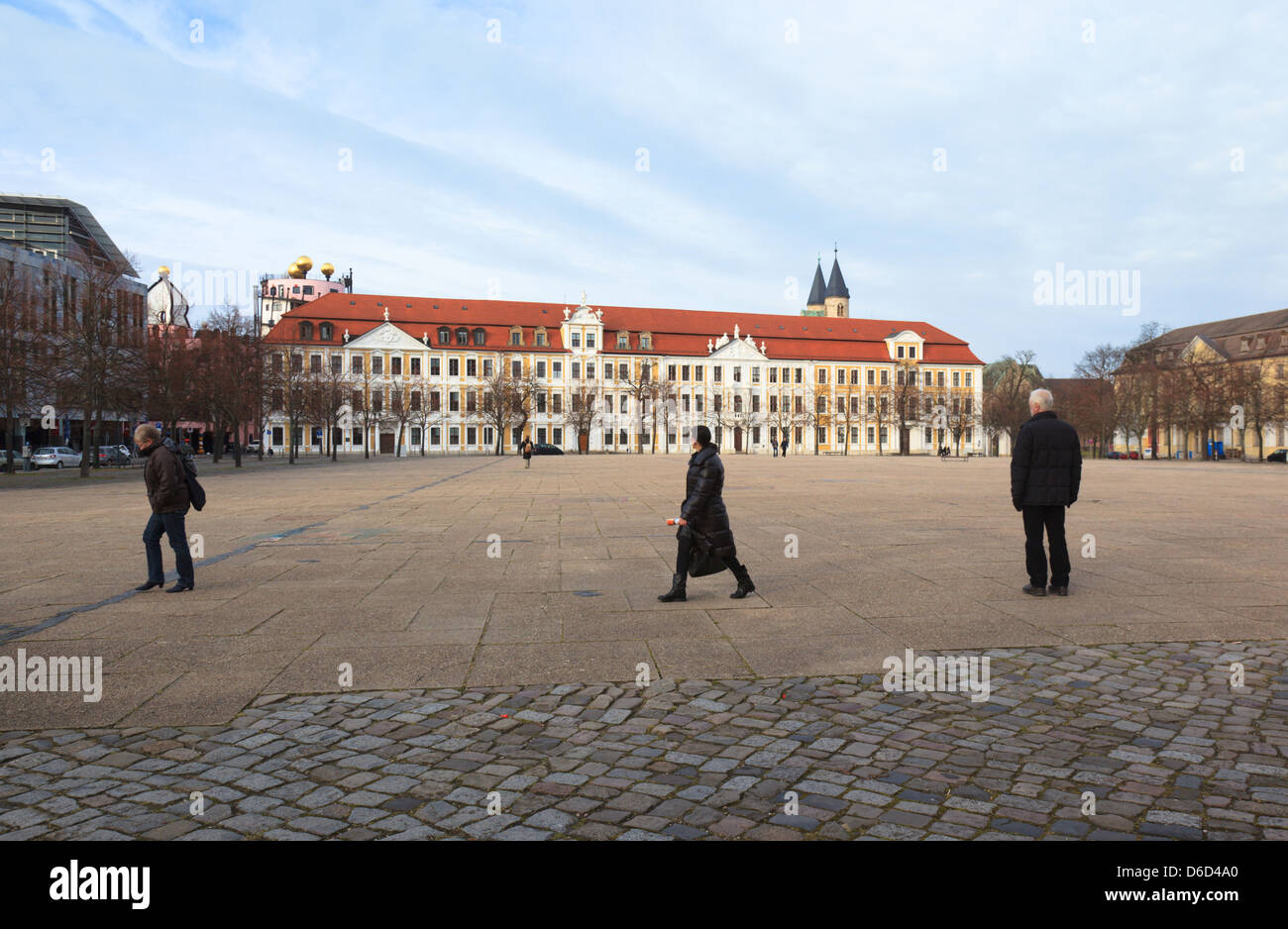 Magdeburg, Germany, Cathedral Square and Parliament Stock Photo - Alamy
