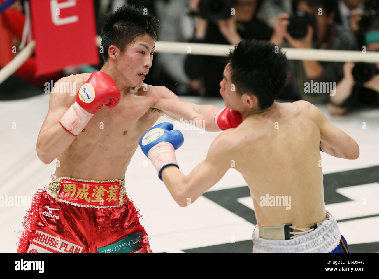 (L to R) Yuki Sano, Naoya Inoue, APRIL 16, 2013 - Boxing : Naoya Inoue ...
