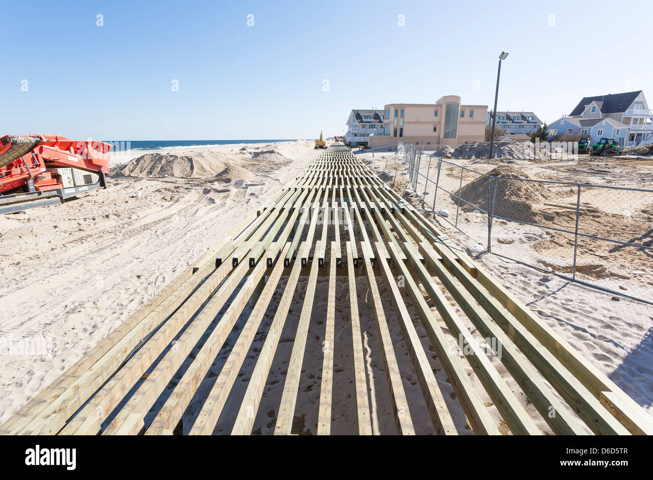 Hurricane sandy beach damage new jersey hi-res stock photography and ...