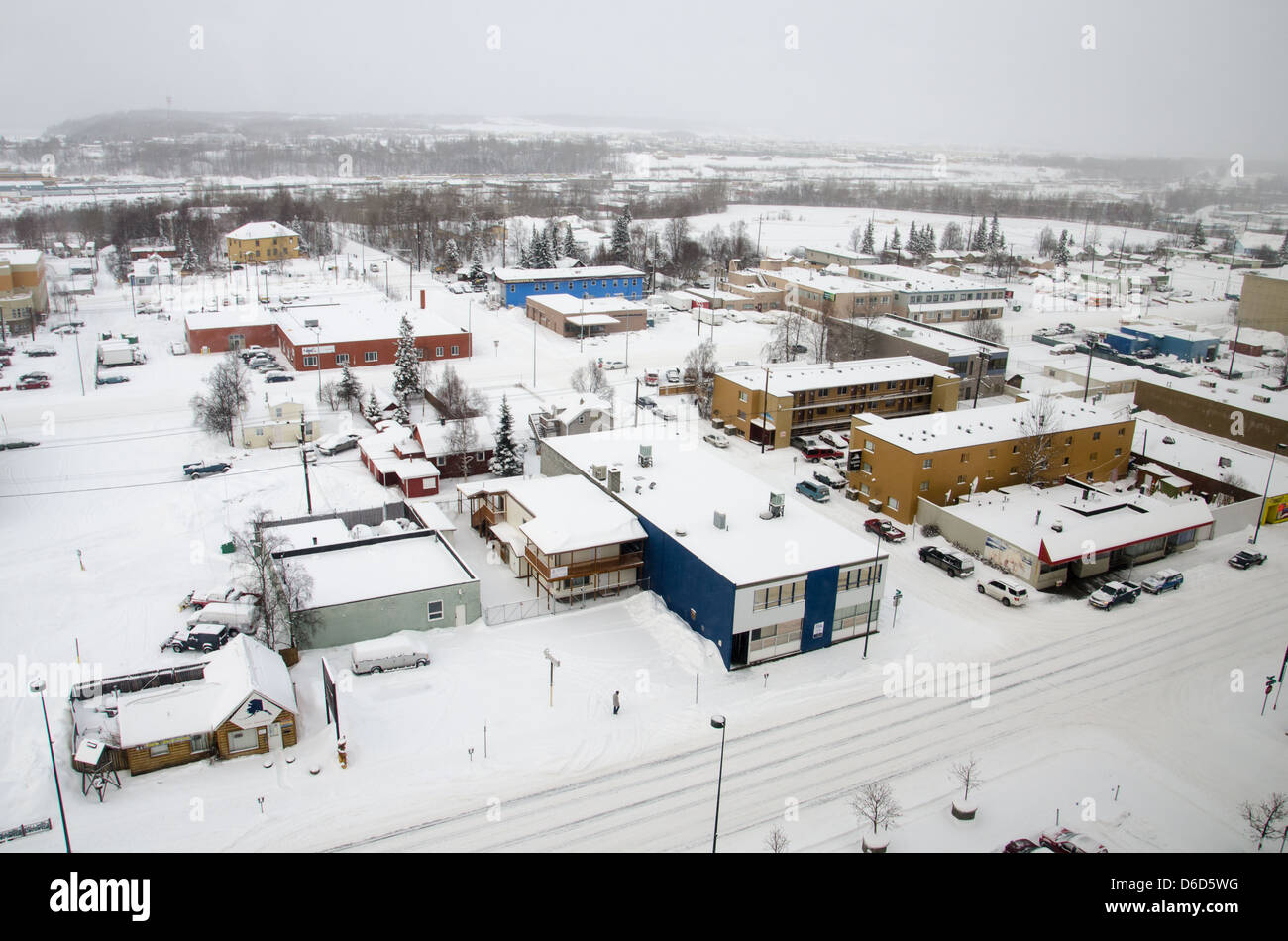 Anchorage in the snow Stock Photo - Alamy