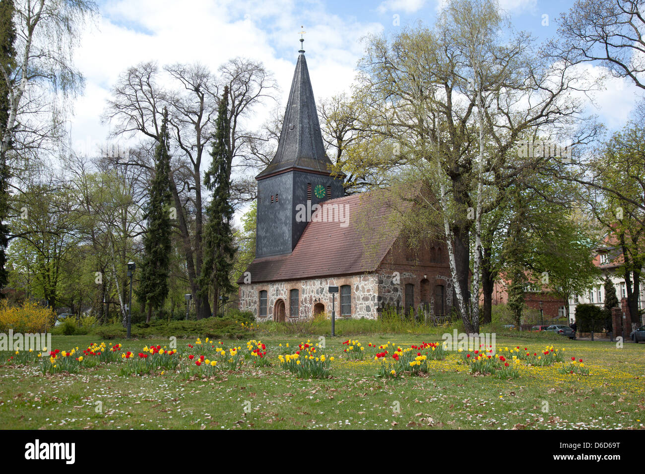 Berlin, Germany, Village Church in Old Wittenau Stock Photo - Alamy