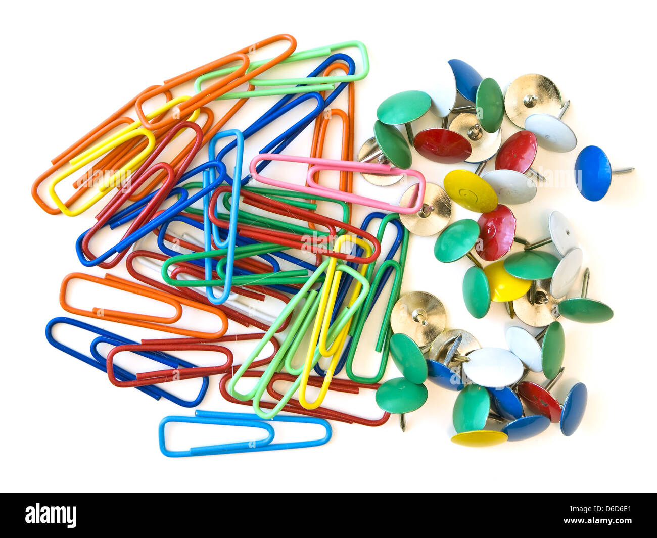 Pin and paper clip Stock Photo - Alamy