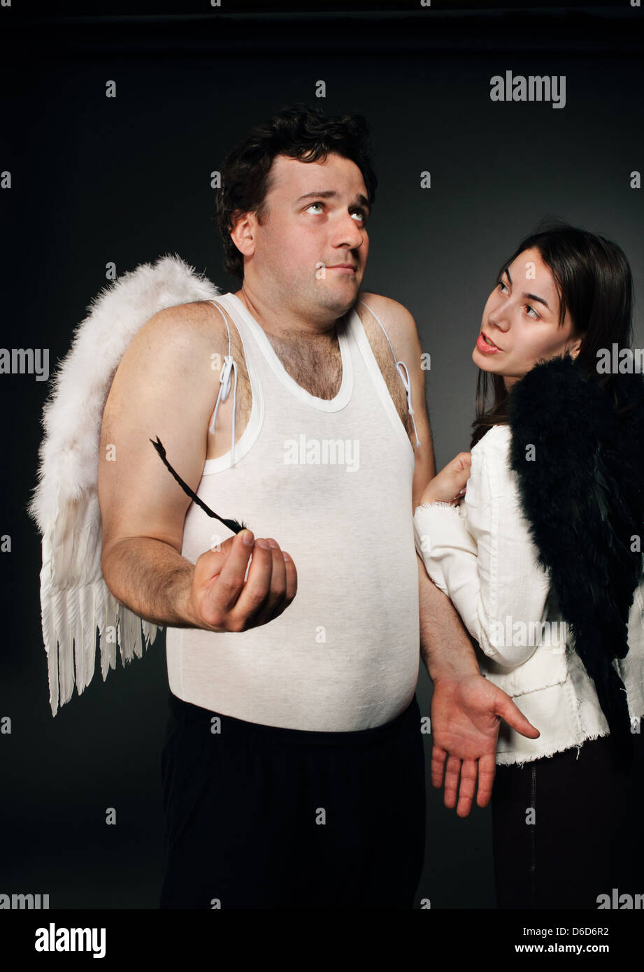 Mr. Angel and Mrs. Angel Stock Photo - Alamy