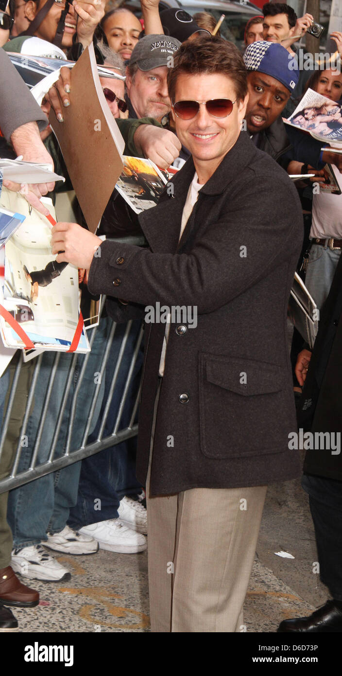 April 16, 2013 - New York, New York, U.S. - Actor TOM CRUISE signs ...