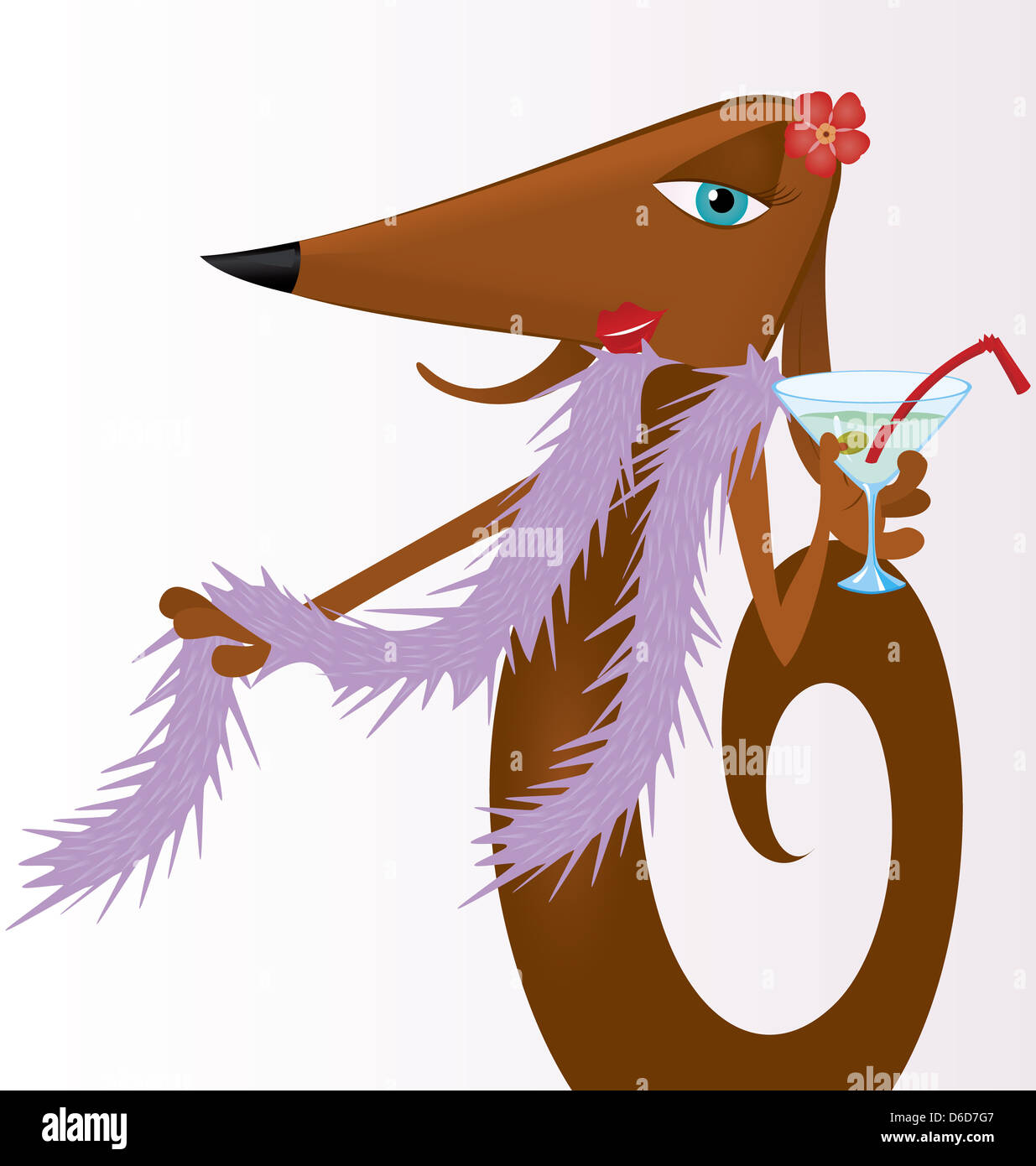 Dog with martini hi-res stock photography and images - Alamy