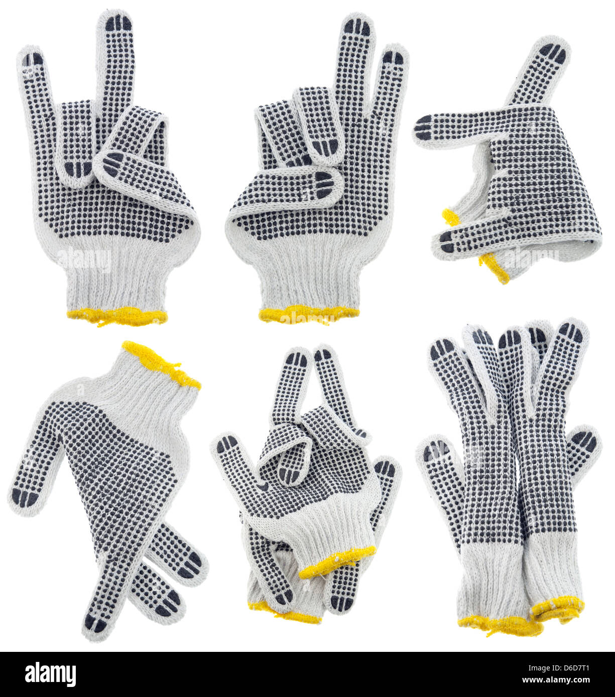 Working gloves, very strange gestures set Stock Photo - Alamy Working gloves, very strange gestures set Stock Photo - Alamy