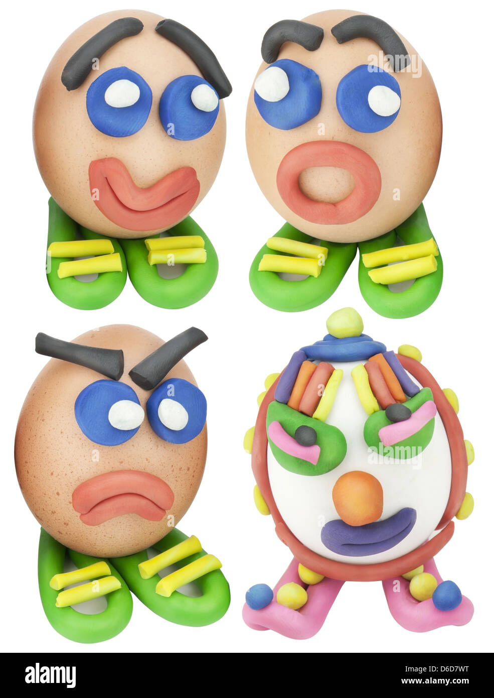 Cool toy Easter eggs set Stock Photo - Alamy