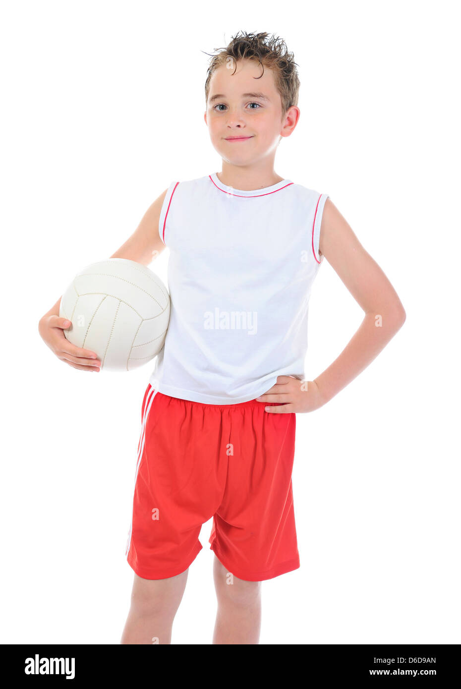 Portrait of a young football player Stock Photo - Alamy