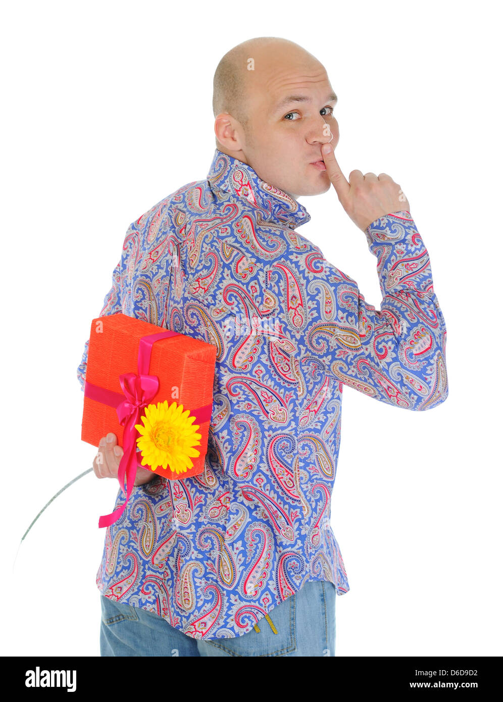 Male hand giving one flower hi-res stock photography and images - Alamy