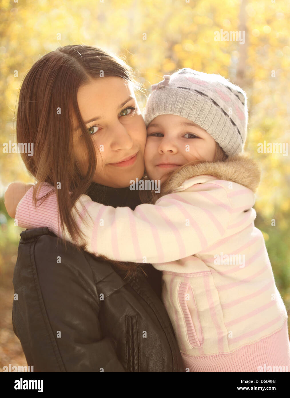 Portrait of two sisters Stock Photo - Alamy