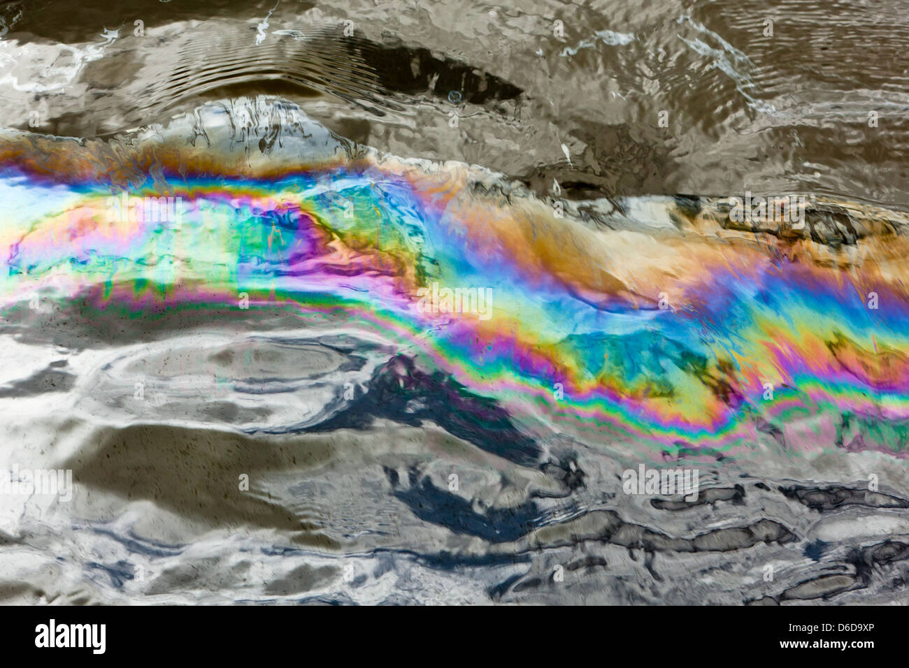 Environmental degradation, oil in the sea Stock Photo - Alamy