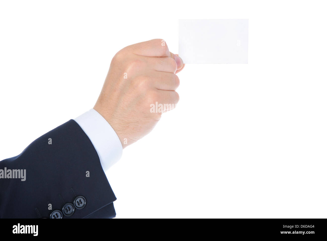 man handing a blank Stock Photo - Alamy