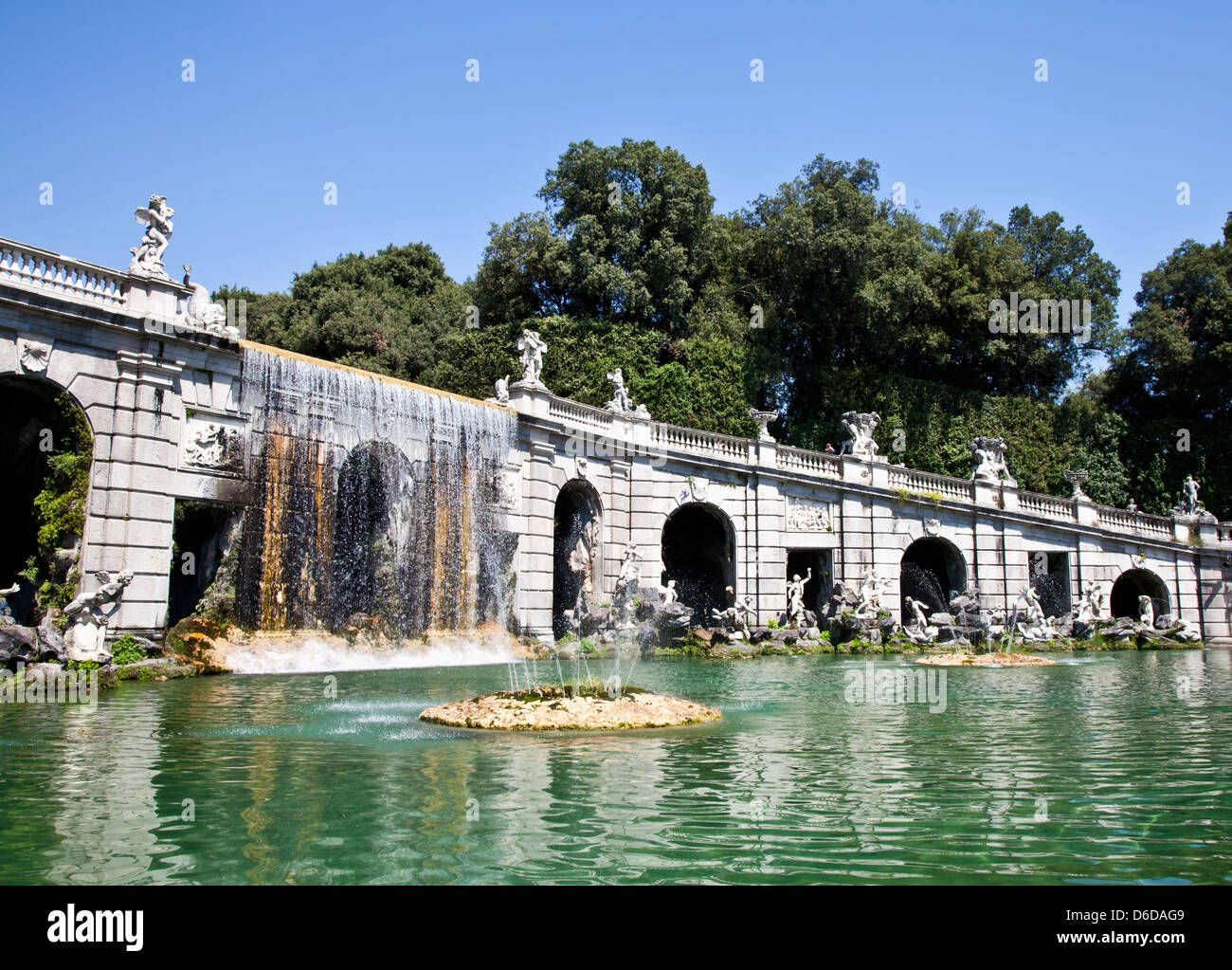 Caserta cascade trees hi-res stock photography and images - Alamy