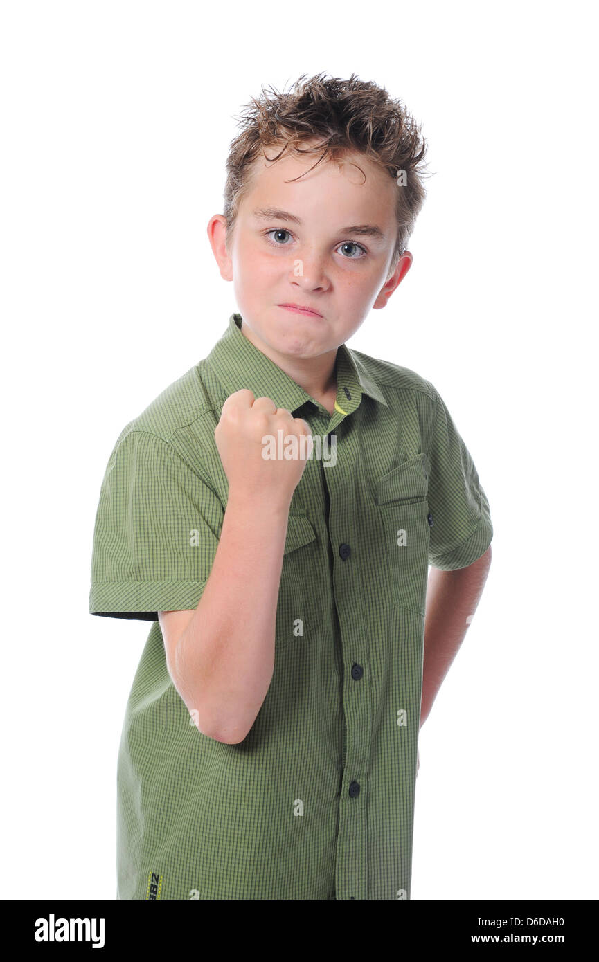 Angry little boy Stock Photo - Alamy