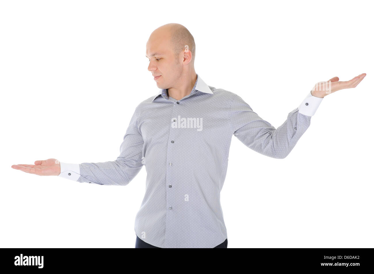 Businessman with hand outstretched Stock Photo - Alamy