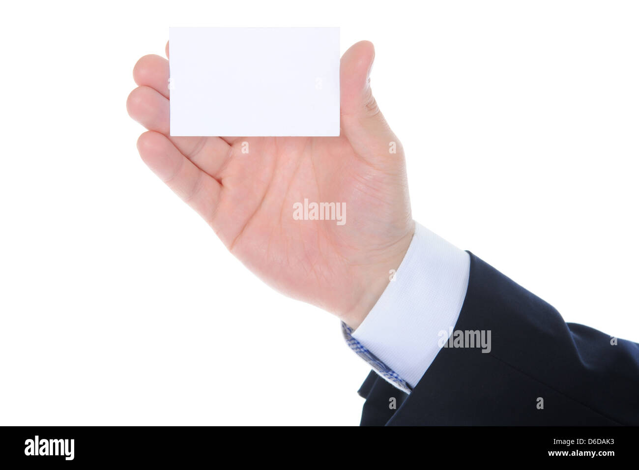 man handing a blank Stock Photo - Alamy
