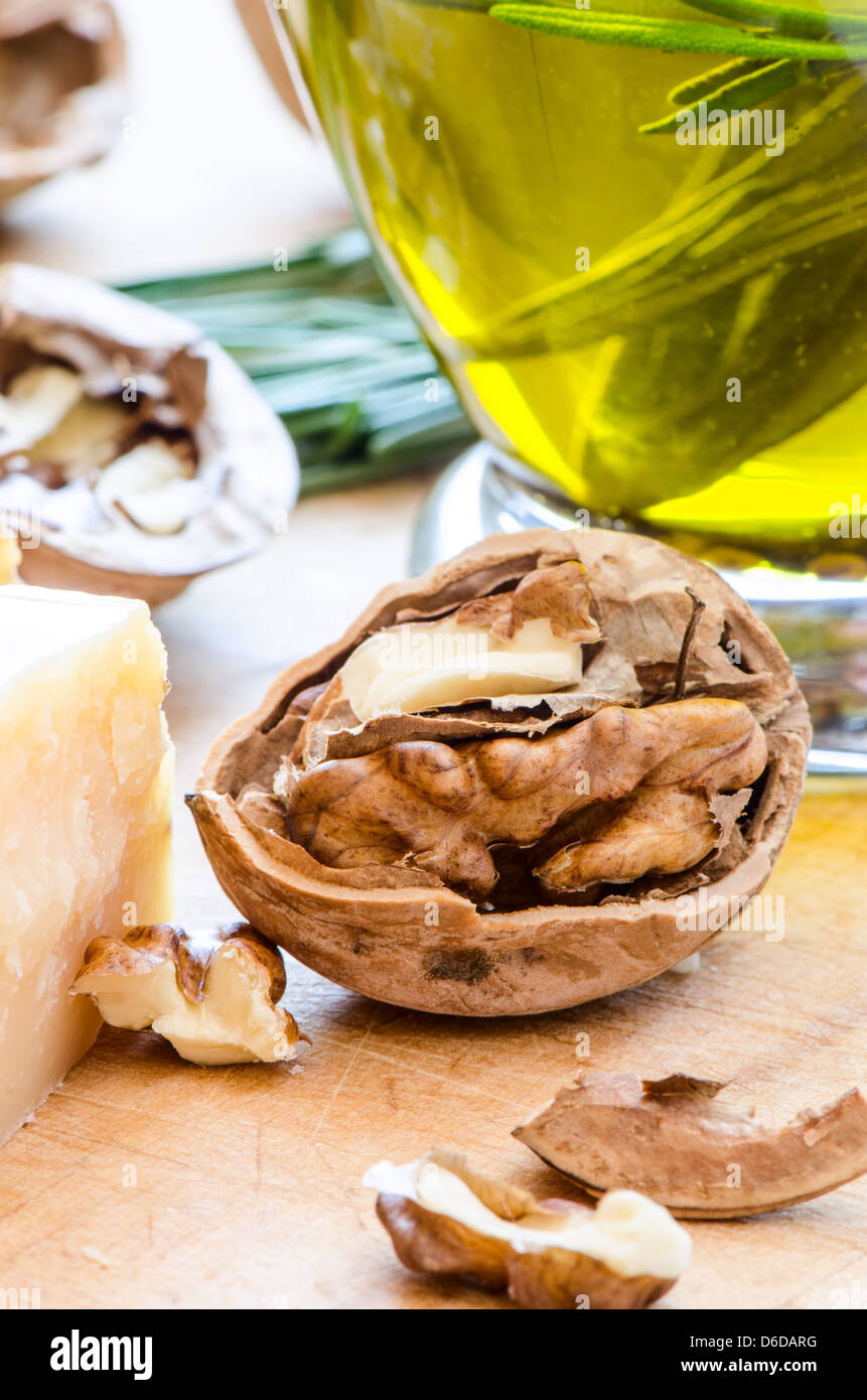 nut and olive oil Stock Photo - Alamy
