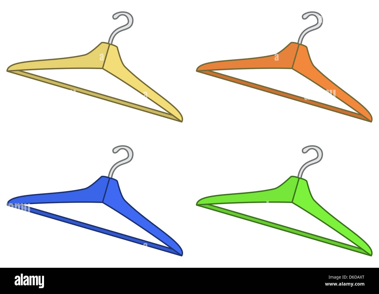Four hangers hi-res stock photography and images - Alamy