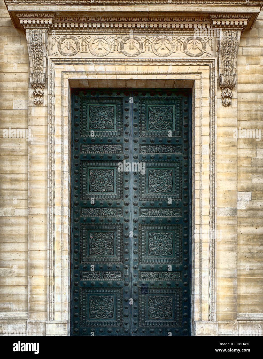 Paris france facade building front paris france pantheon hi-res stock ...