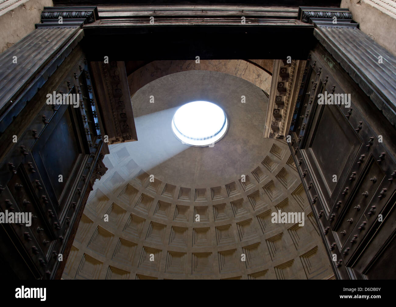 Pantheon rome interior detail marble hi-res stock photography and ...