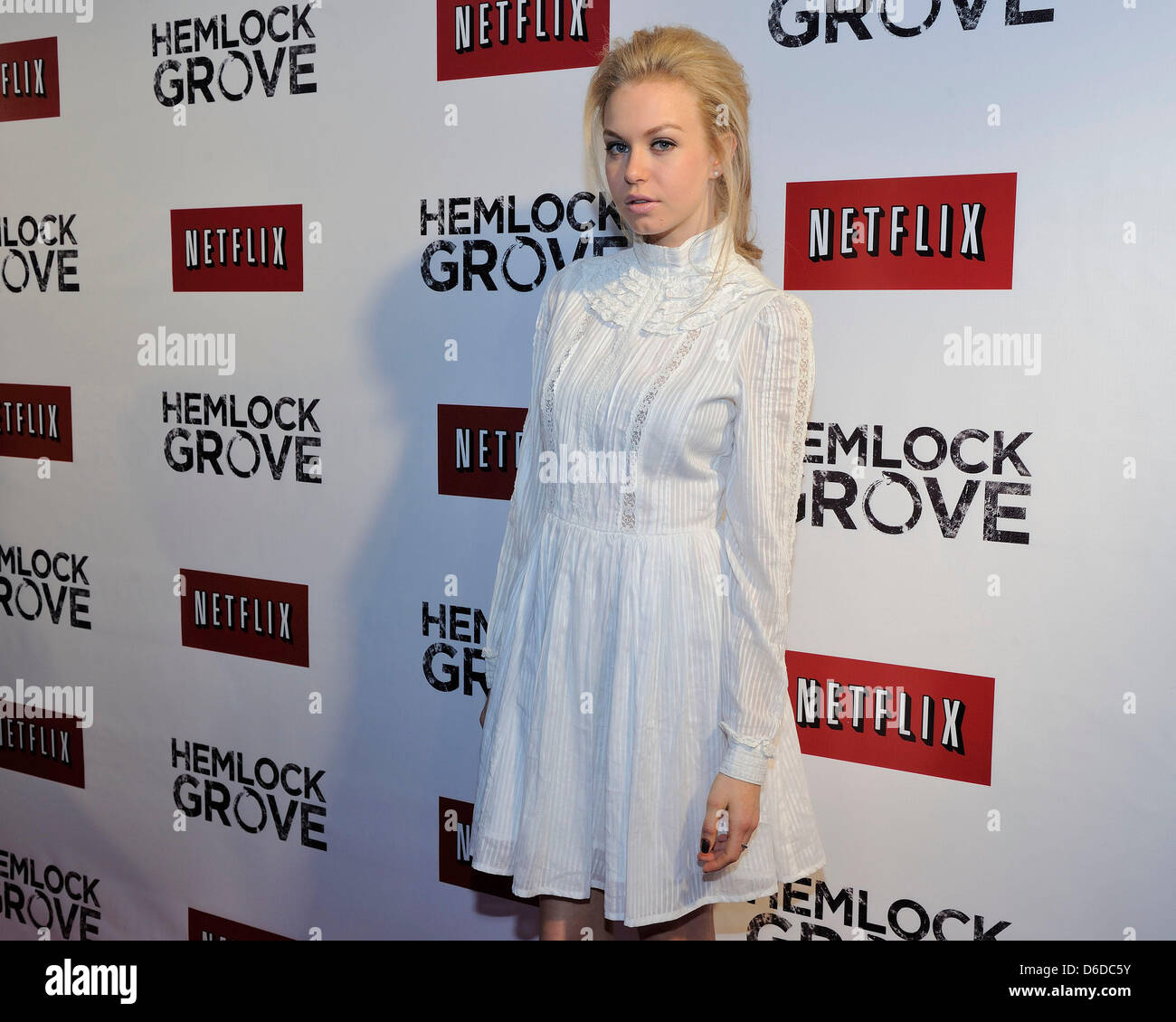 Toronto, Canada. April 16, 2013. The Cast of HEMLOCK GROVE, The Netflix ...