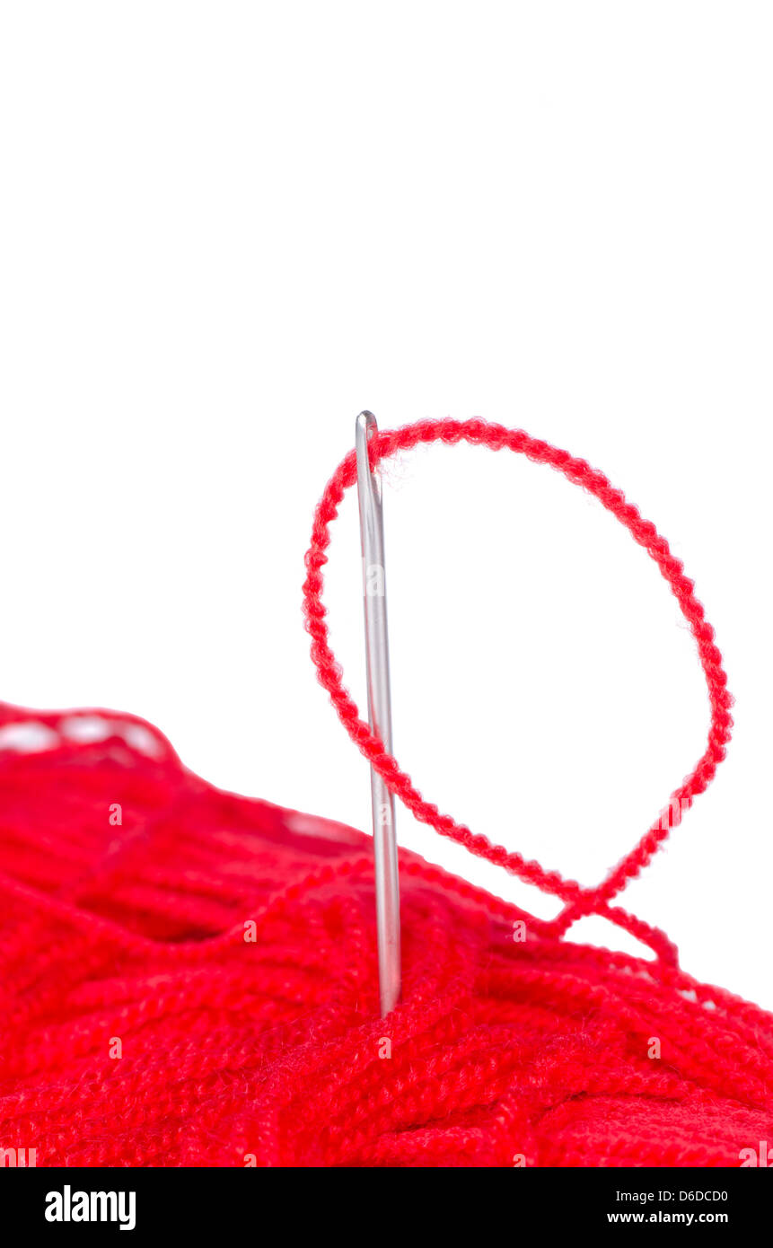 Needle and thread Stock Photo - Alamy