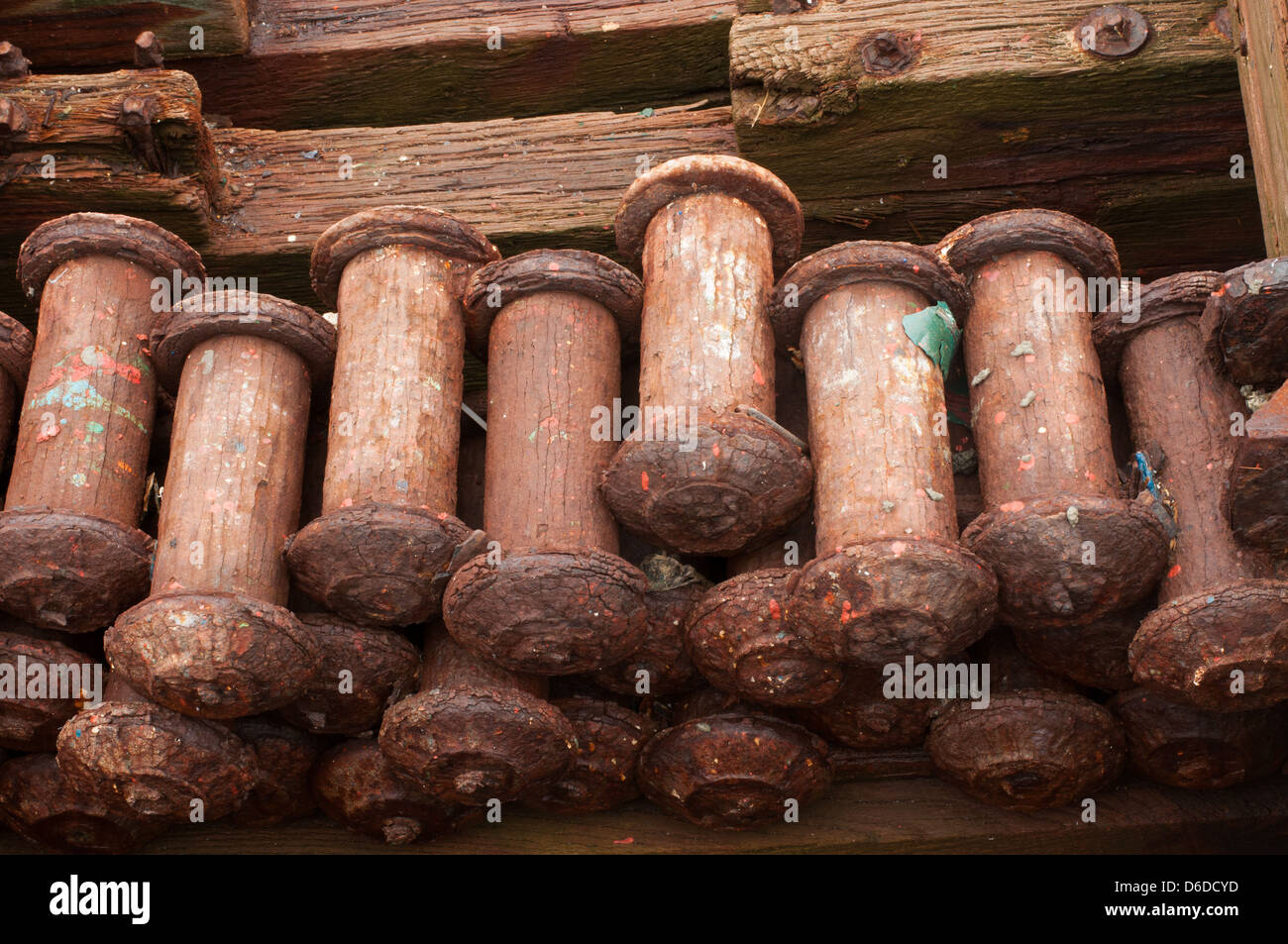 Rusty weights are part of the mechanism of the Gloucester Marine ...