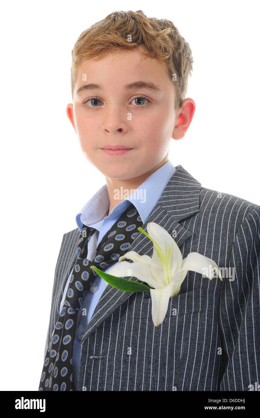 boy with flower Stock Photo - Alamy