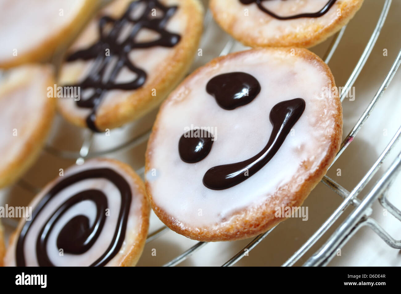 little american smiley cake Stock Photo - Alamy