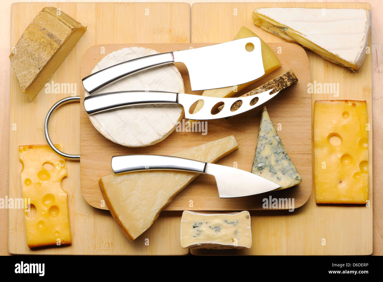 Various types of cheese Stock Photo - Alamy