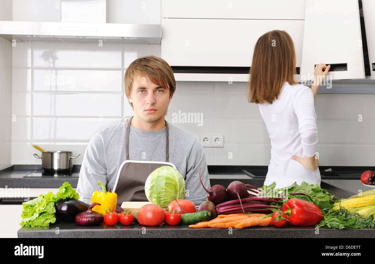 Man sad family dinner hi-res stock photography and images - Alamy