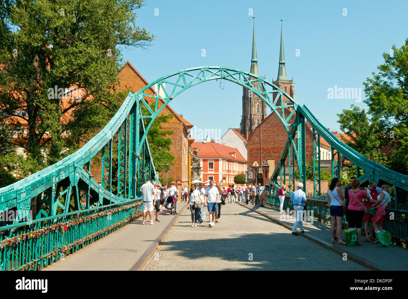 Tumski Bridge, Wroclaw, Poland Stock Photo - Alamy