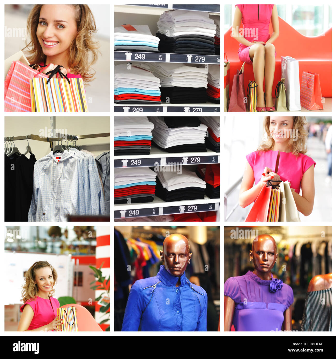 Shopping collage hi-res stock photography and images - Alamy