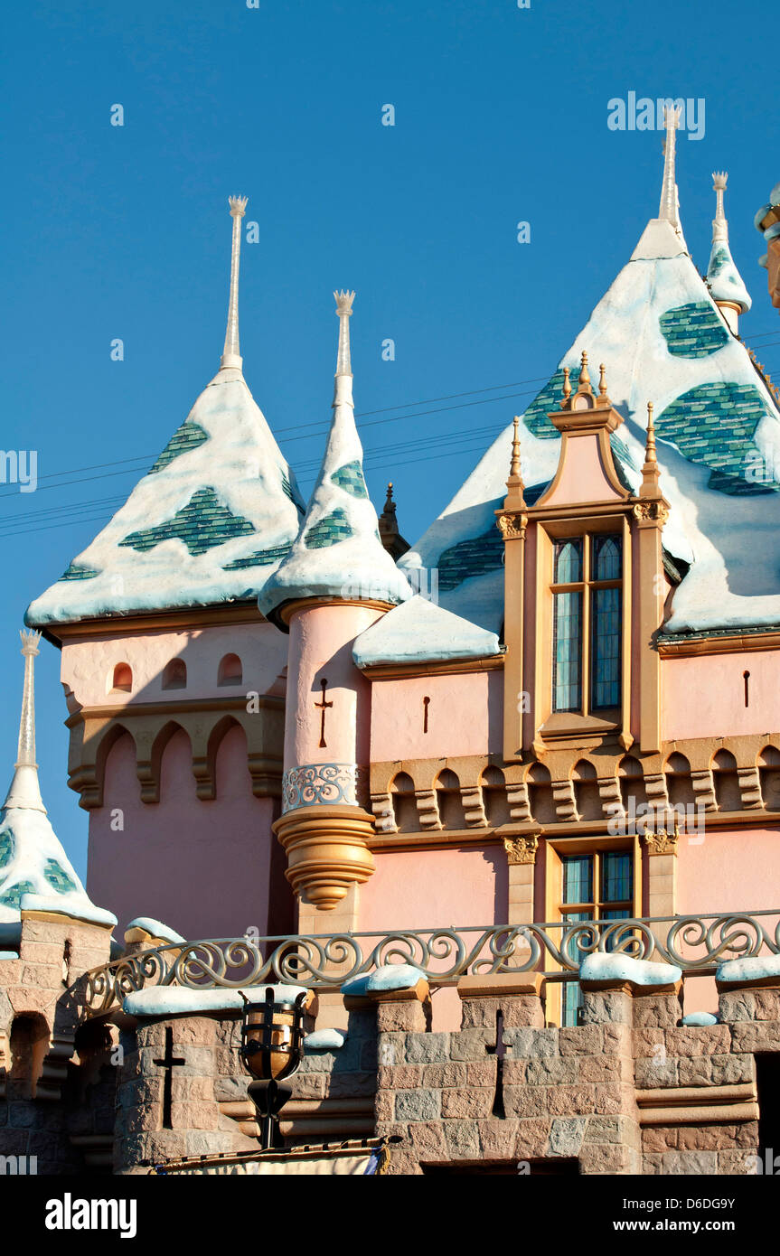Castle at Disneyland Amusement Park, Anaheim, California USA Stock ...