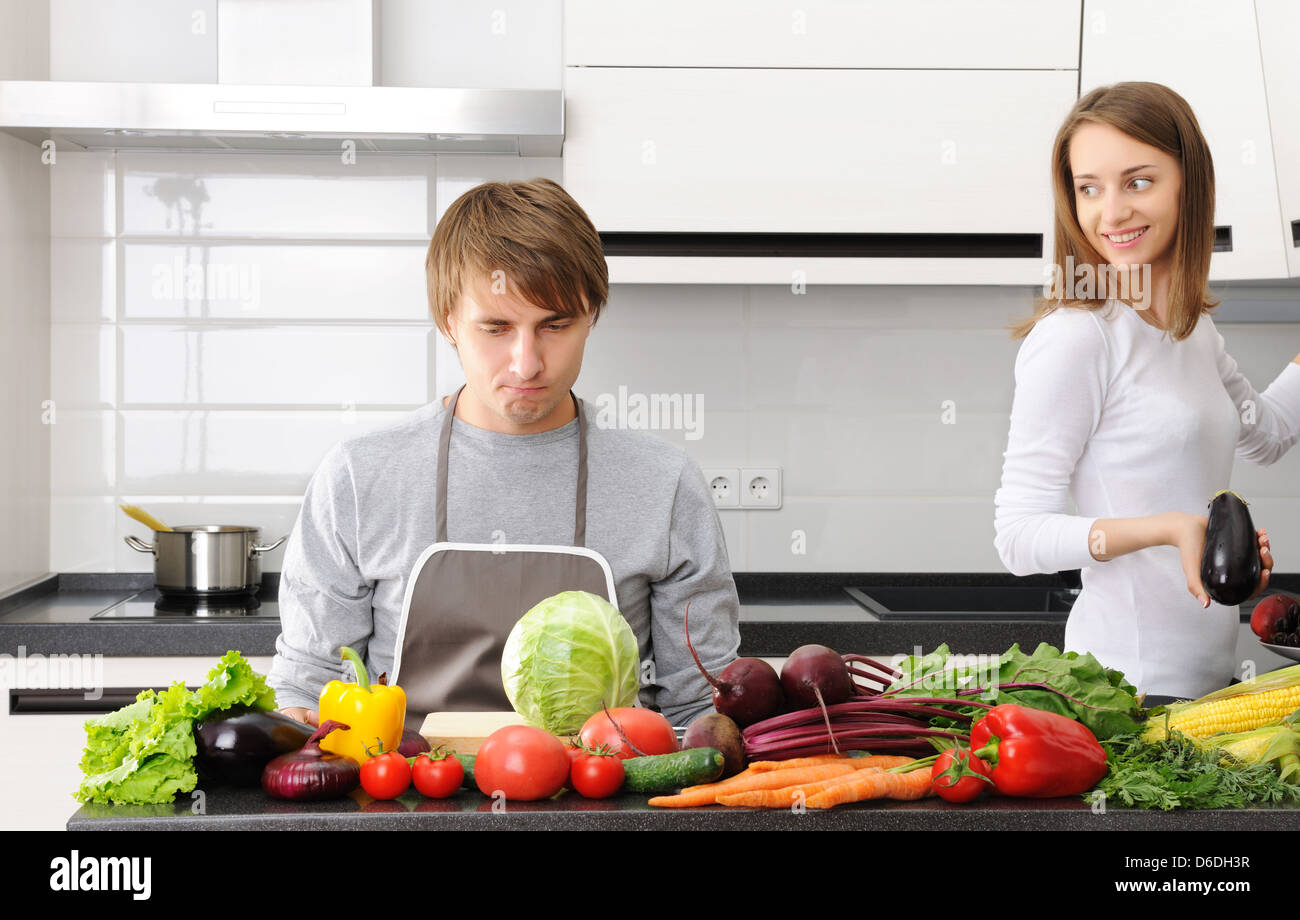 Man woman dinner table sad hi-res stock photography and images - Alamy