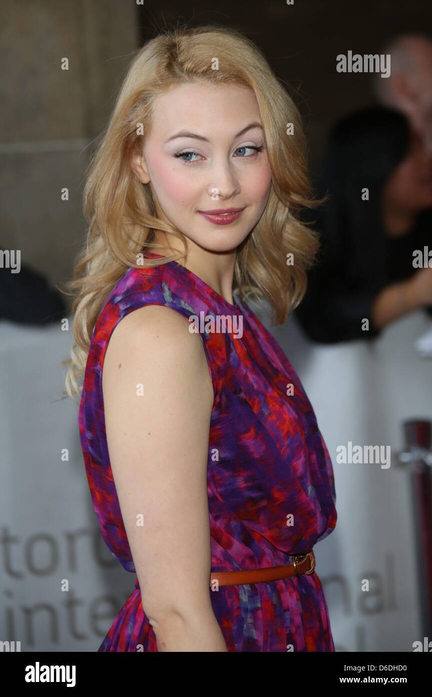 Actress Sarah Gadon arrives at "Jason Reitman's All-Star Cast Live ...