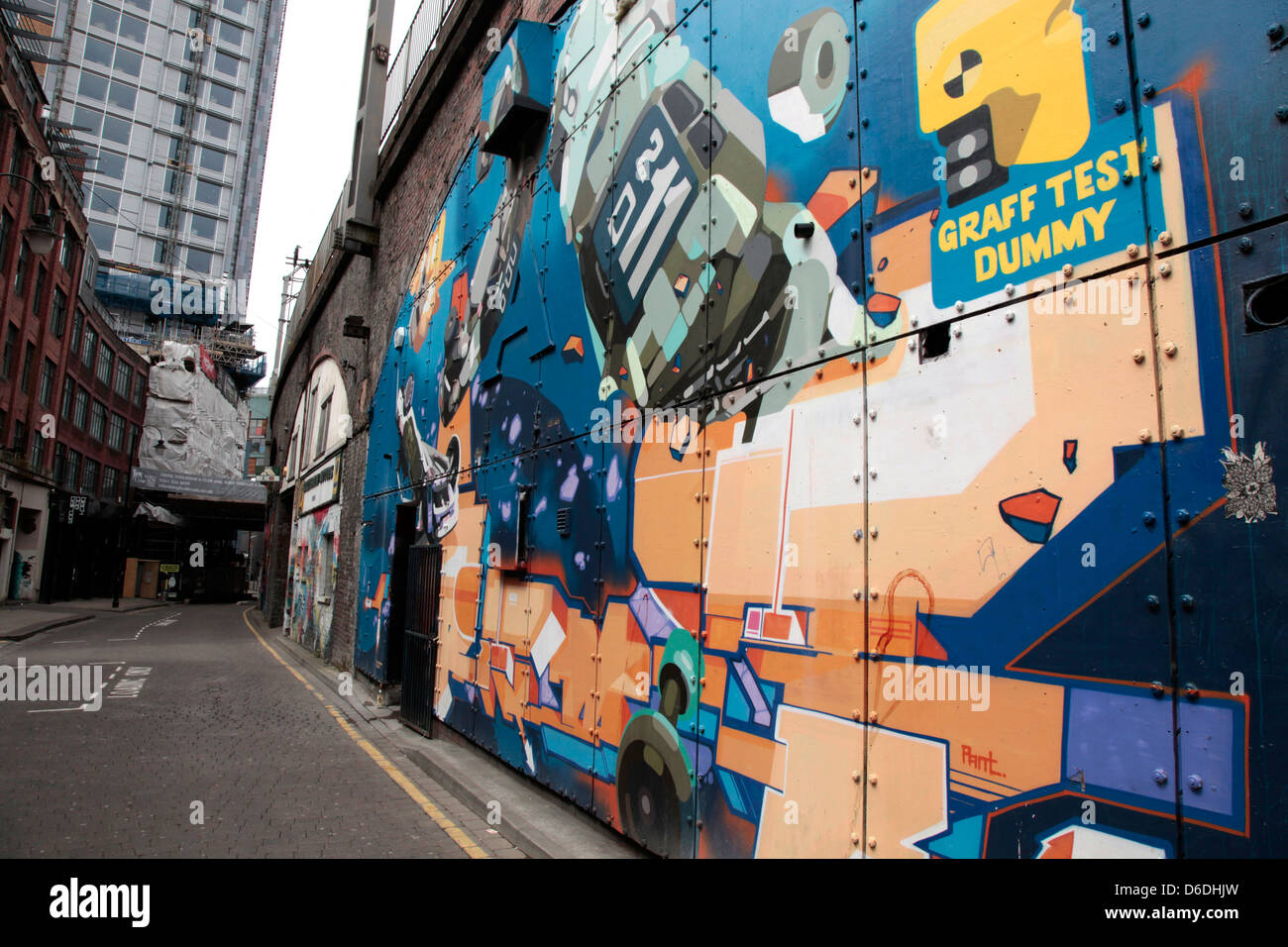 Manchester city town urban street hilton hotel chinatown backstreet ...