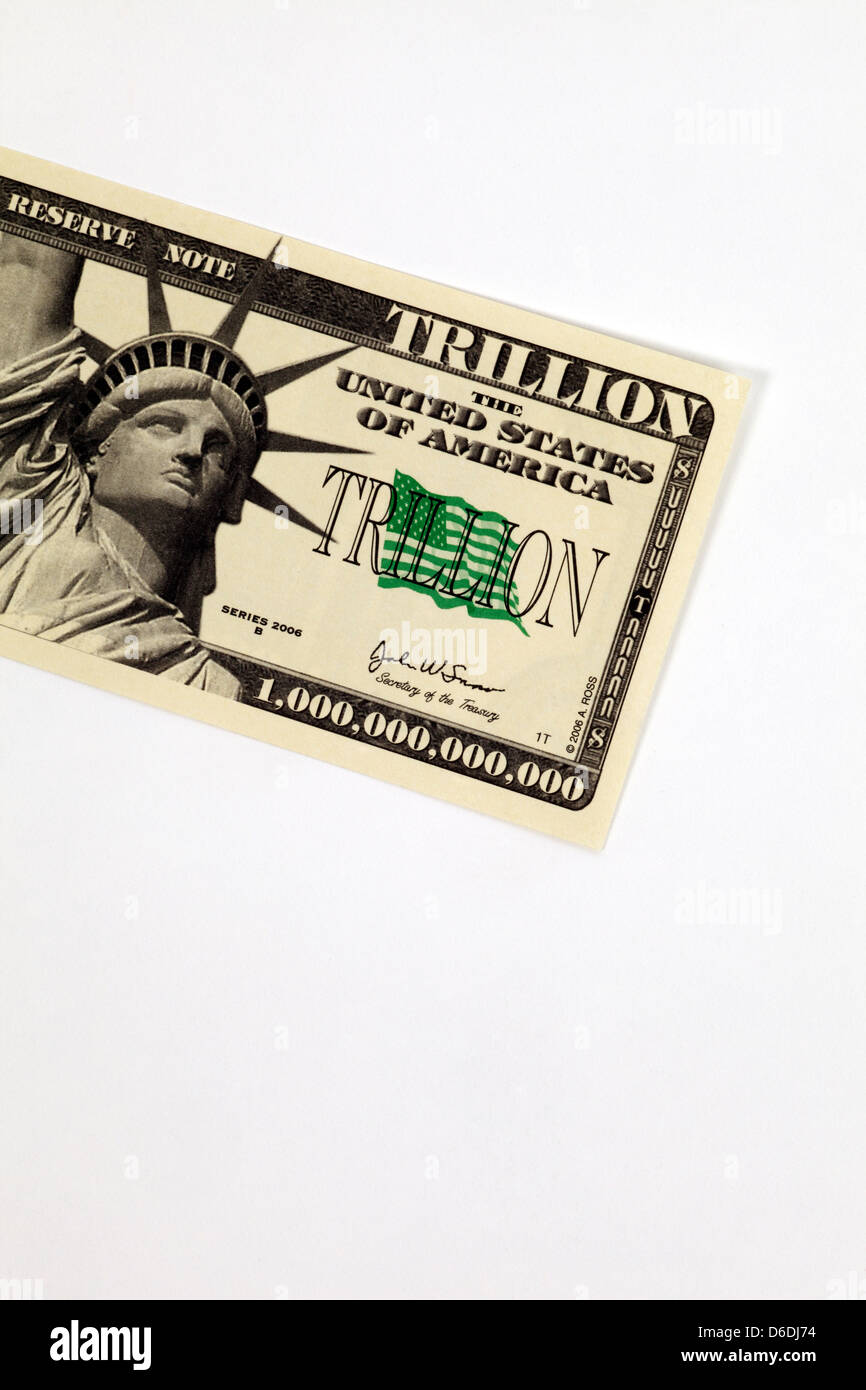 Trillion dollar banknote hi-res stock photography and images - Alamy