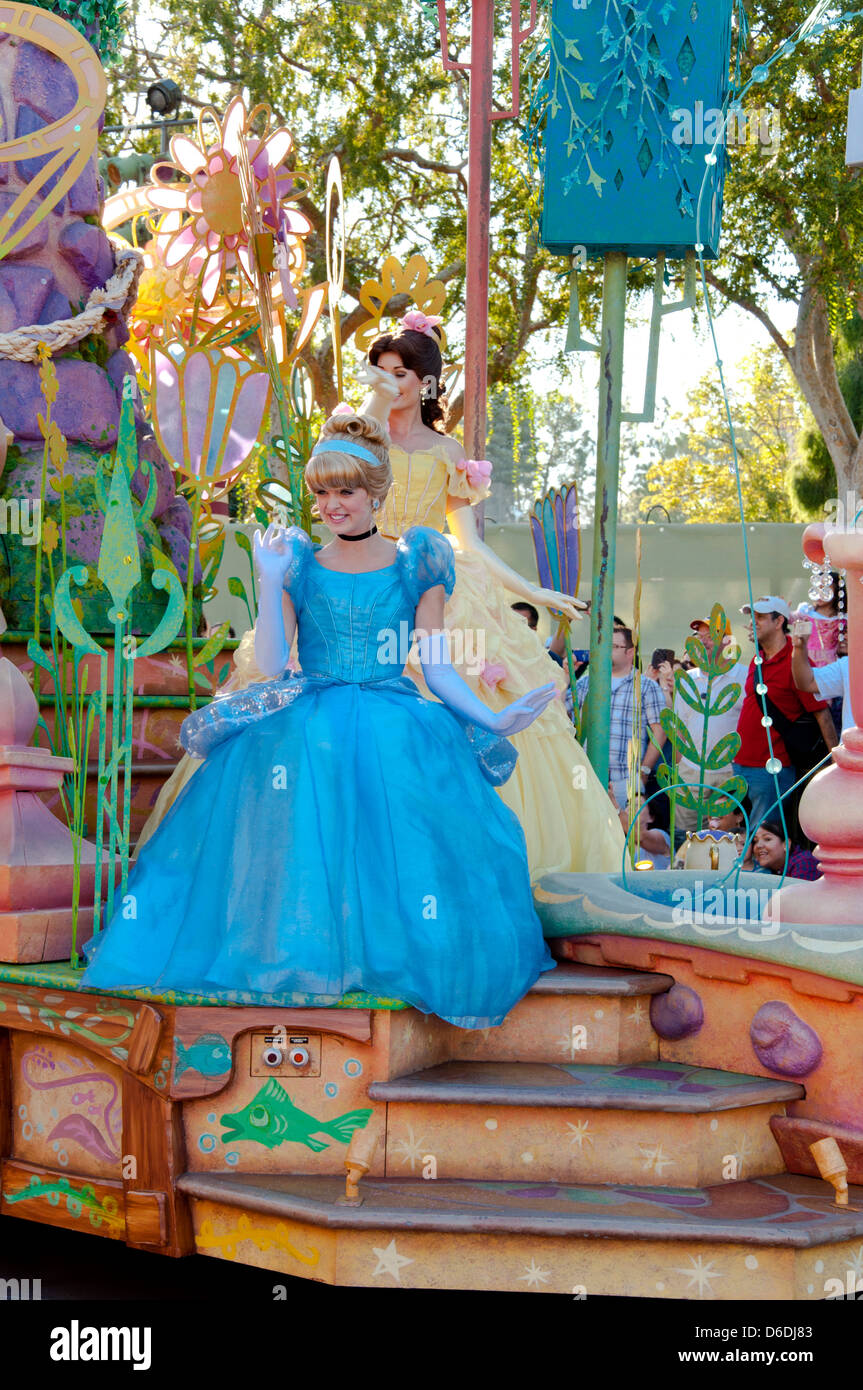 Princess Show at Disneyland Amusement Park, Anaheim, California USA ...