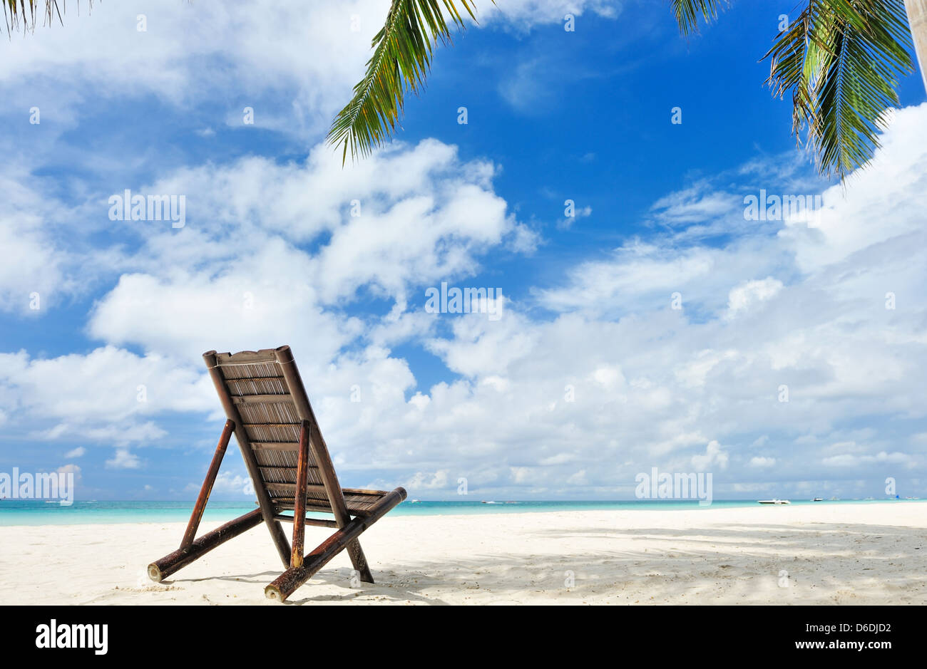 Chaise lounge at beach Stock Photo - Alamy