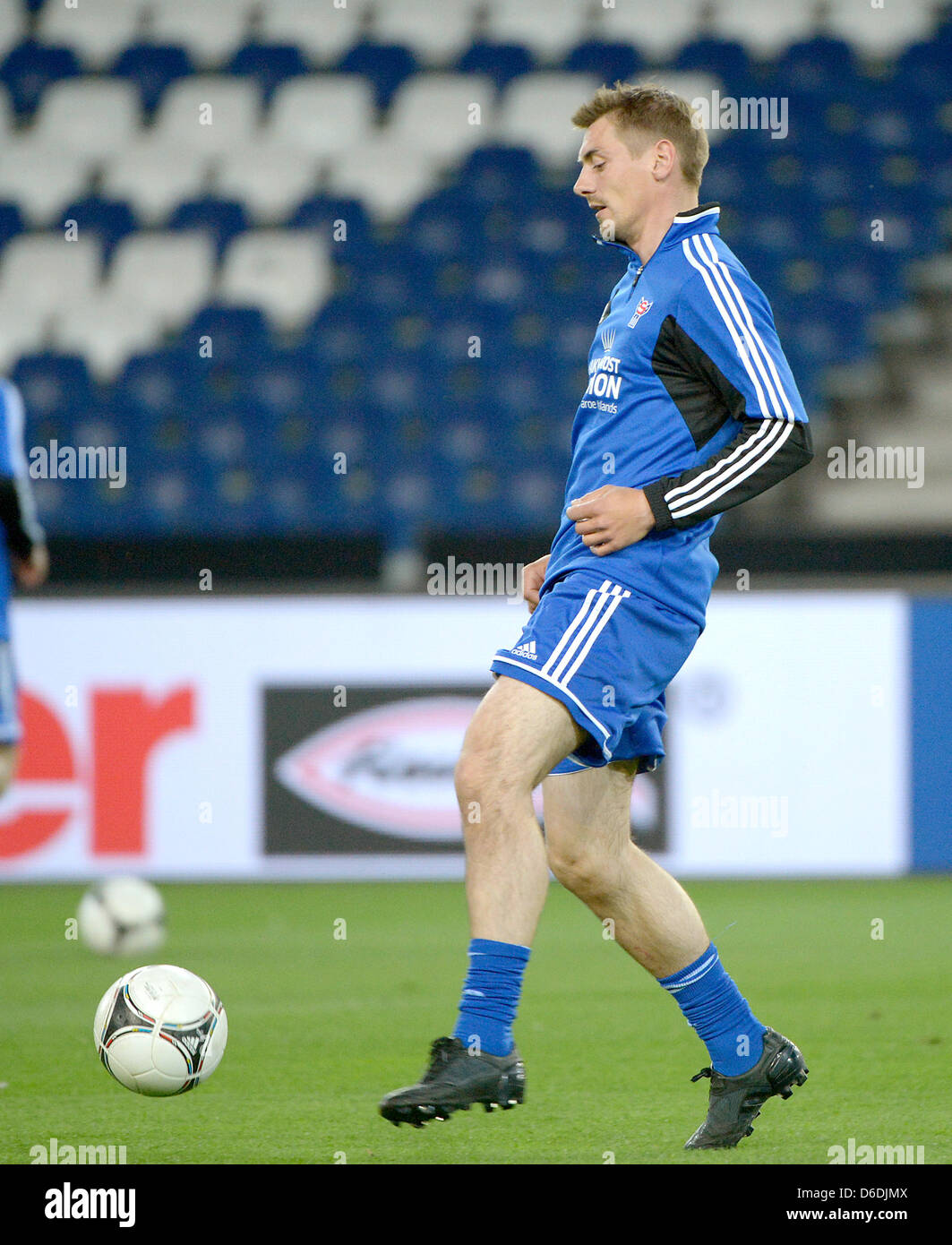 Faroese national soccer player and team captain Froedi Benjaminsen ...