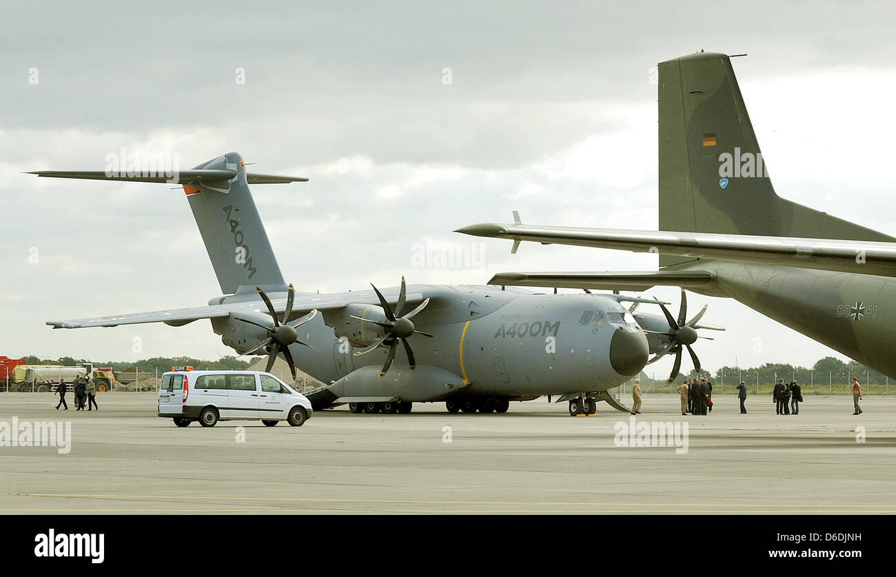 Military transport aircraft Airbus A400M Atlas is pictured after its ...