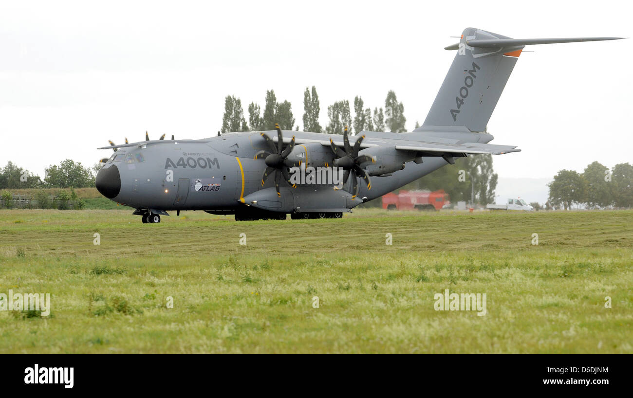Military transport aircraft Airbus A400M Atlas is pictured during its ...