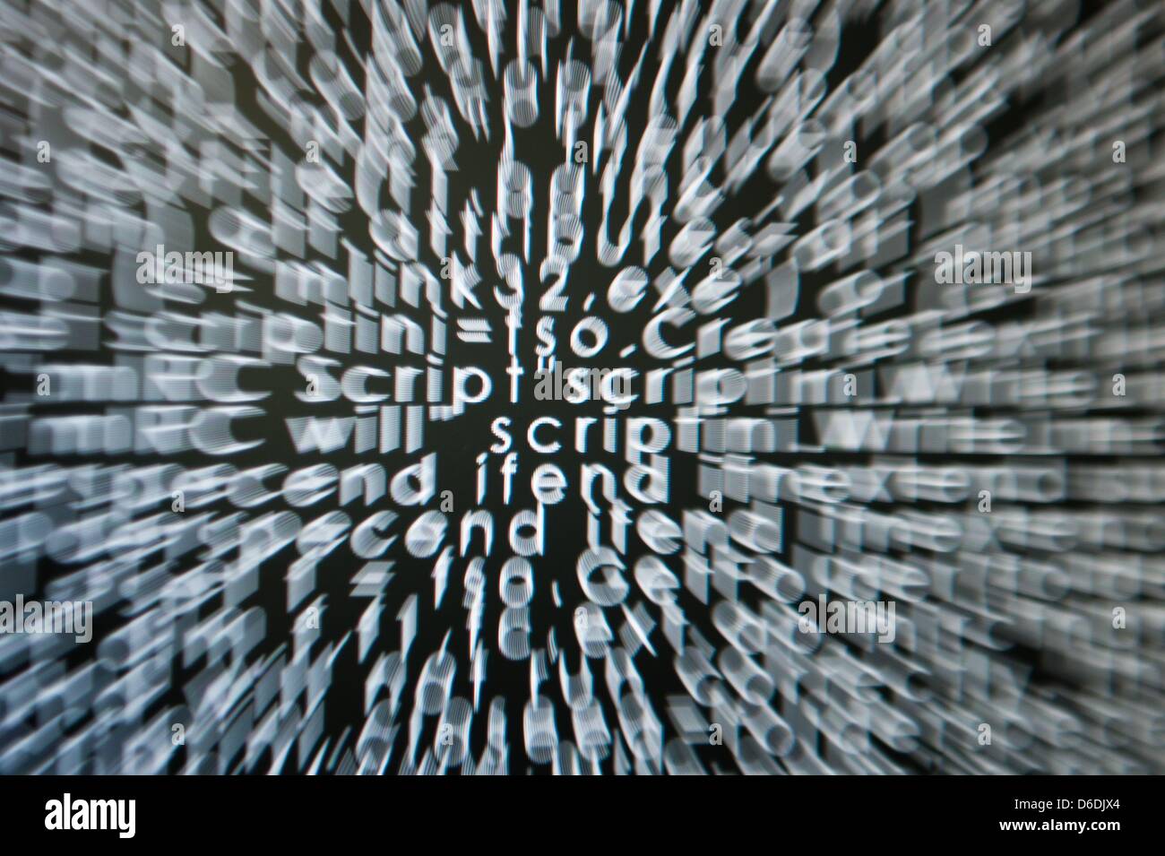 ILLUSTRATION - An illustrated picture shows a computer virus in Berlin ...