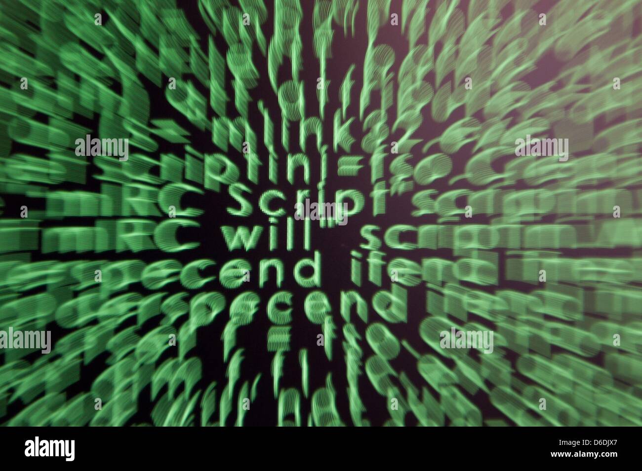 ILLUSTRATION - An illustrated picture shows a the source code of a ...