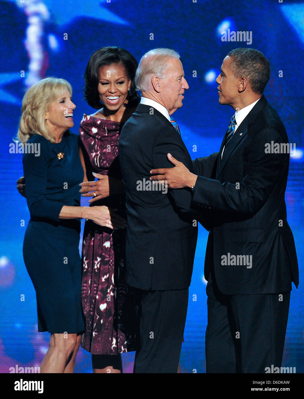 Group hug with United States President Barack Obama, U.S. Vice ...