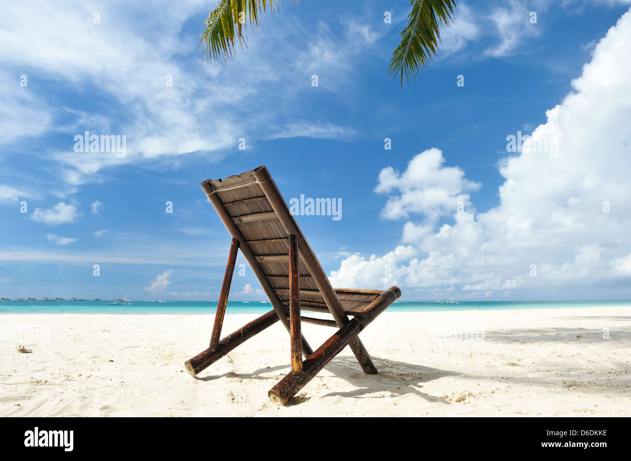 Chaise lounge at beach Stock Photo - Alamy