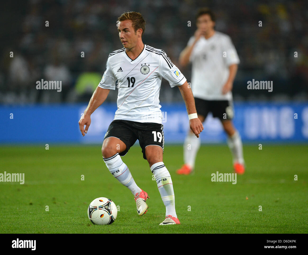 Germany's Mario Goetze dribbles the ball during the Group C FIFA World ...