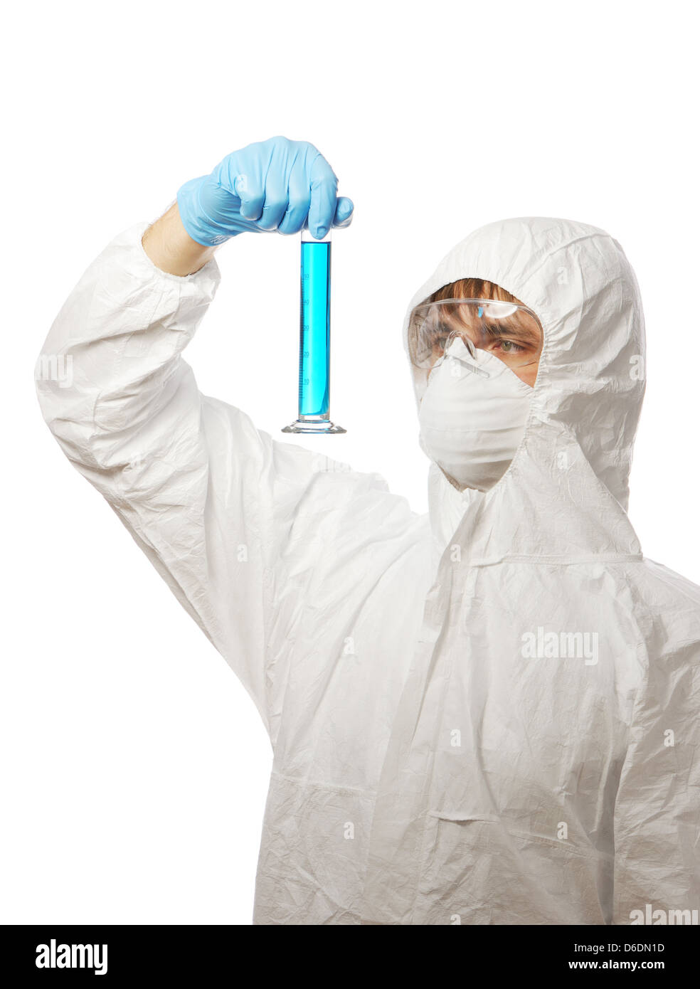 Scientist in radiation suit hi-res stock photography and images - Alamy